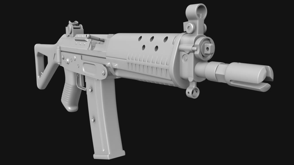 [WIP] SIG 552 Commando Rifle — polycount